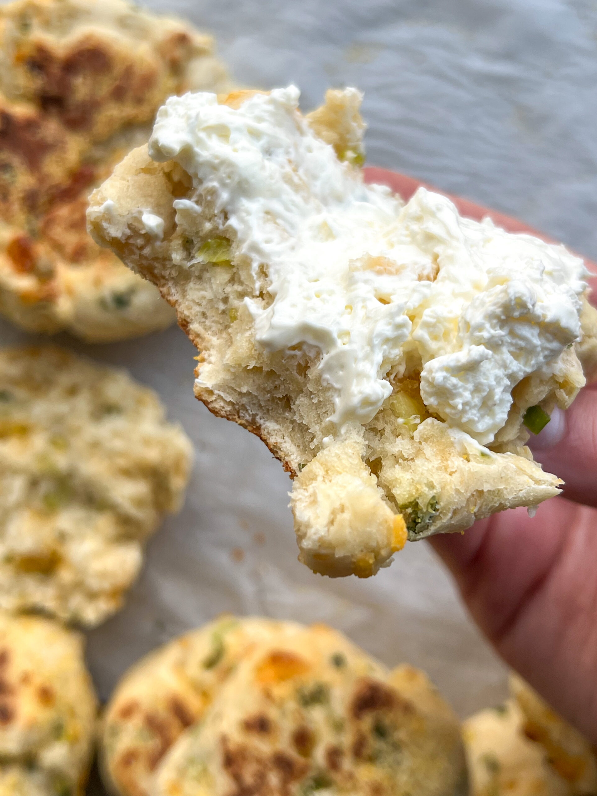 Scallion Cheddar English Muffins – She Likes Milk