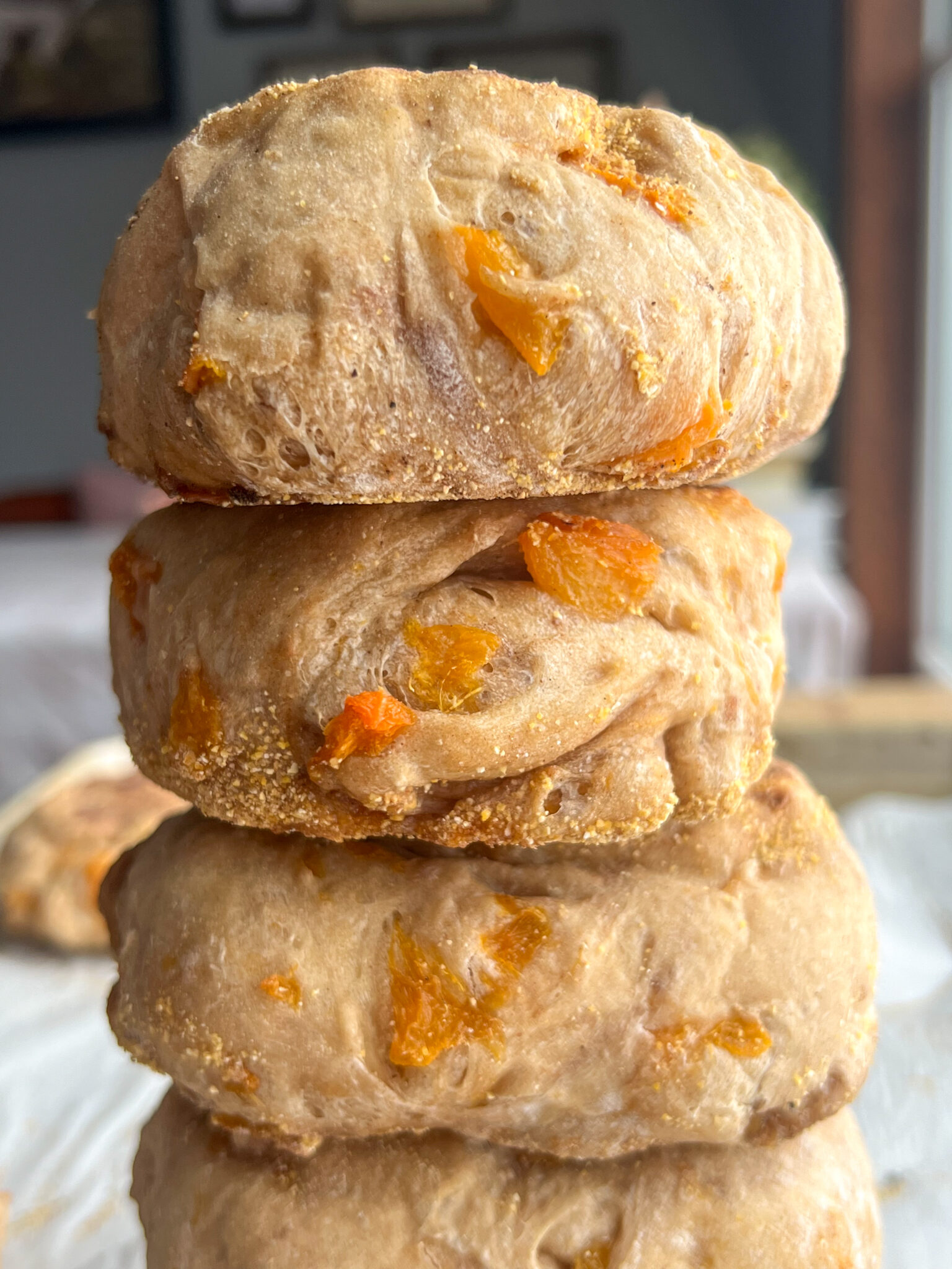 Scallion Cheddar English Muffins – She Likes Milk