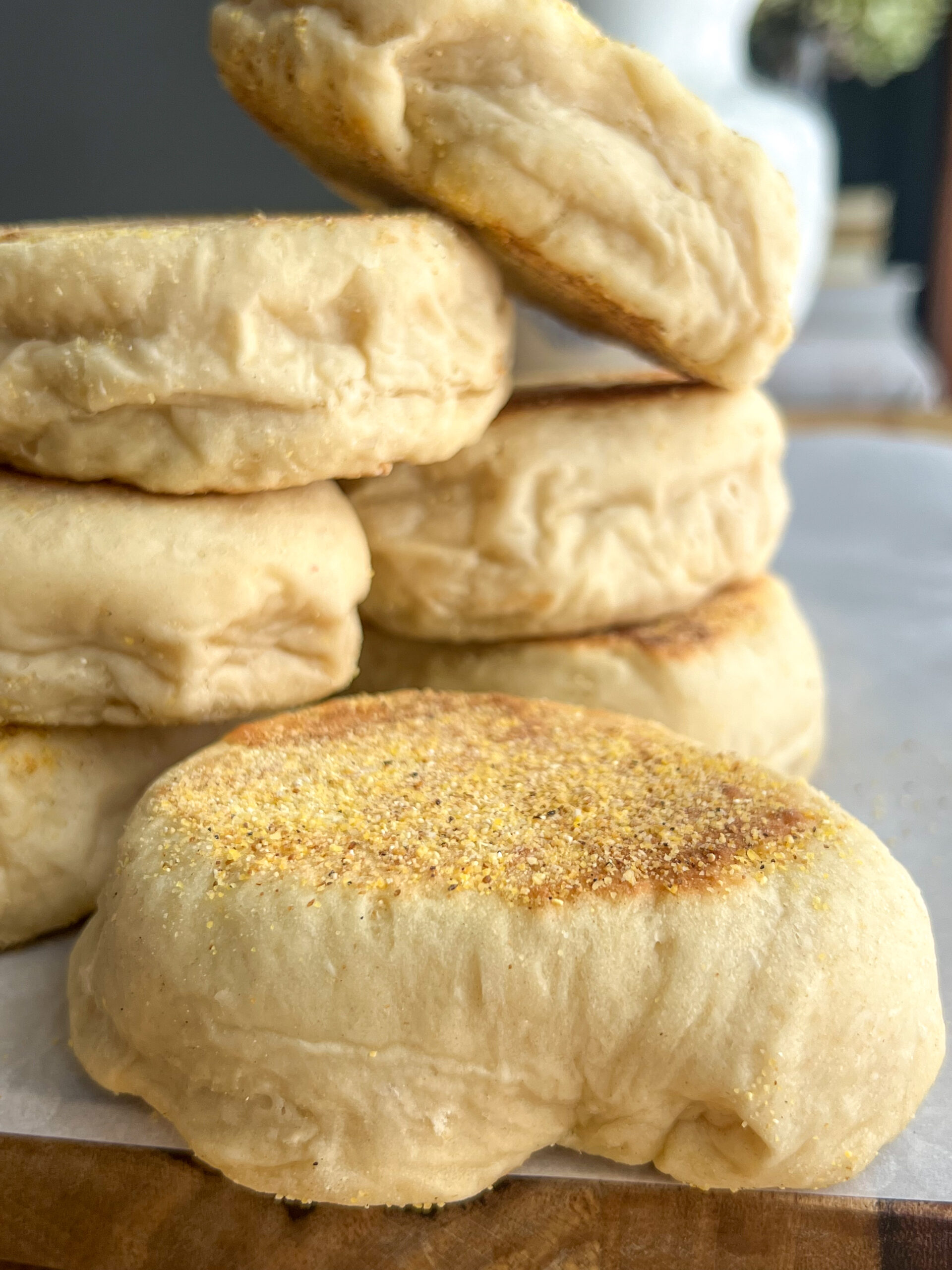 Buttermilk English Muffins – She Likes Milk